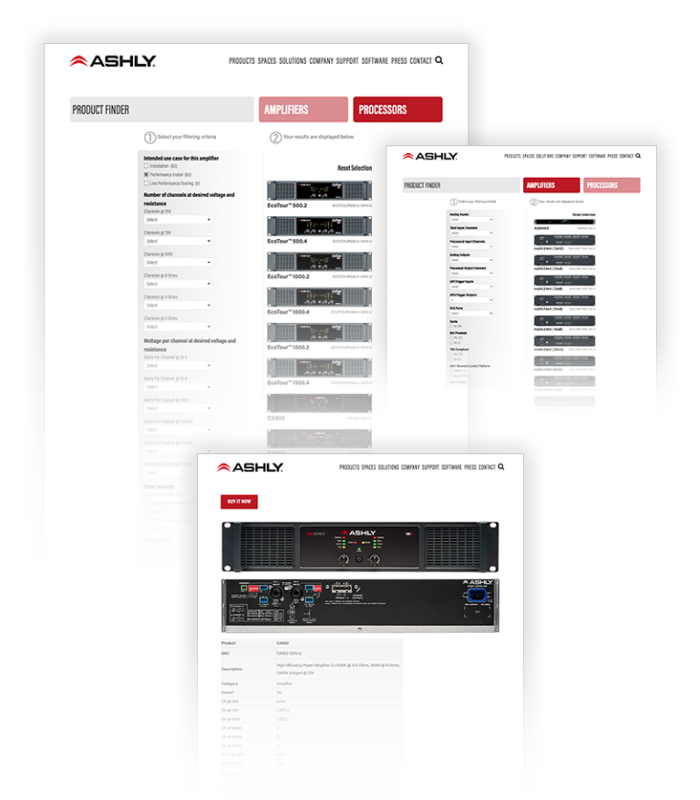 Product Finder - ashly